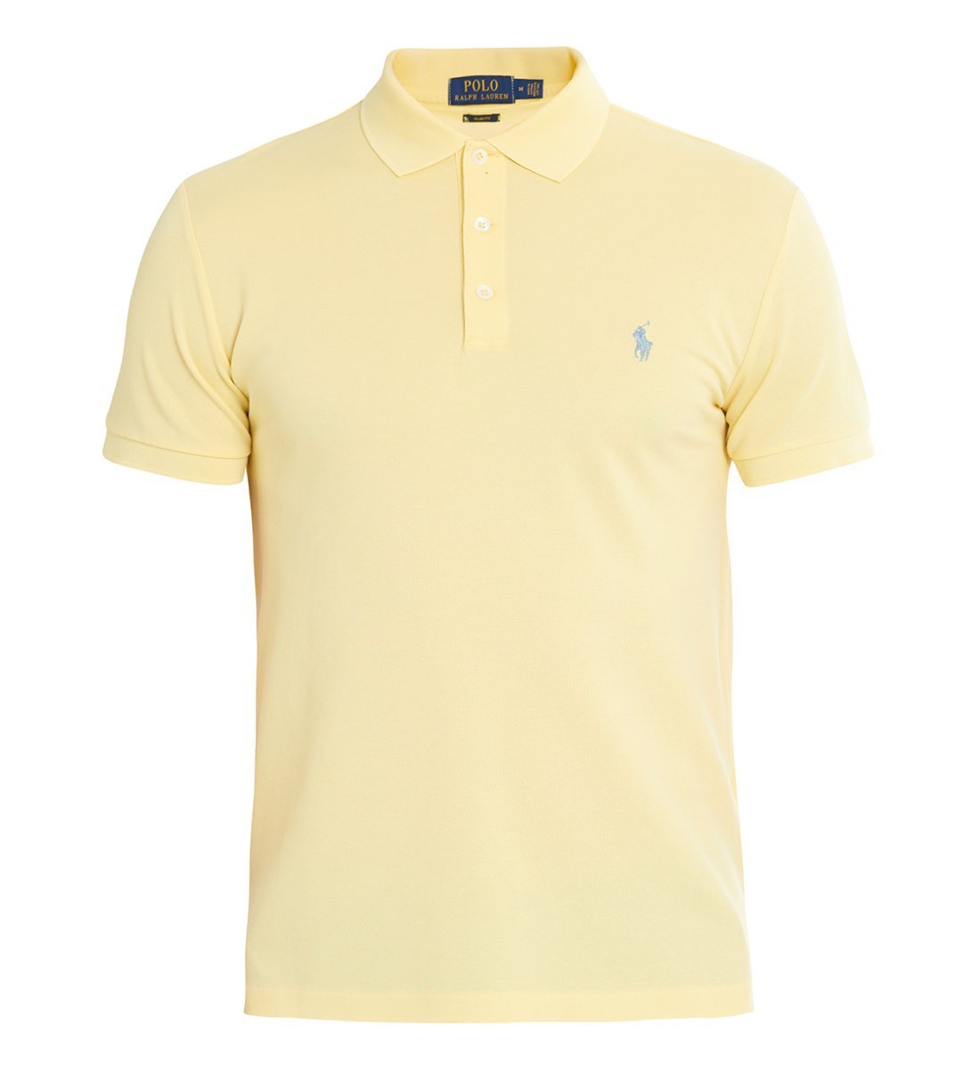 RALPH LAUREN Polo slim strech jaune - 710541705087 , Polo pour Homme